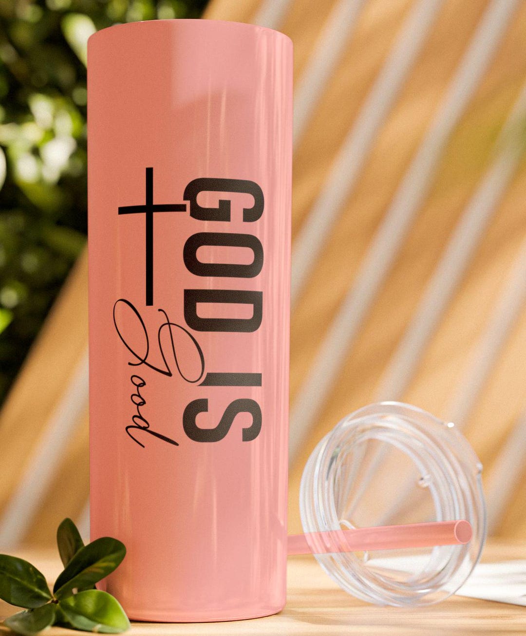 Christian Tumbler, 20oz Religious Gift, God is Good Drinkware ...