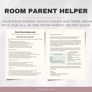 Comprehensive Room Parent Organizer: School Year Planner, Calendar ...