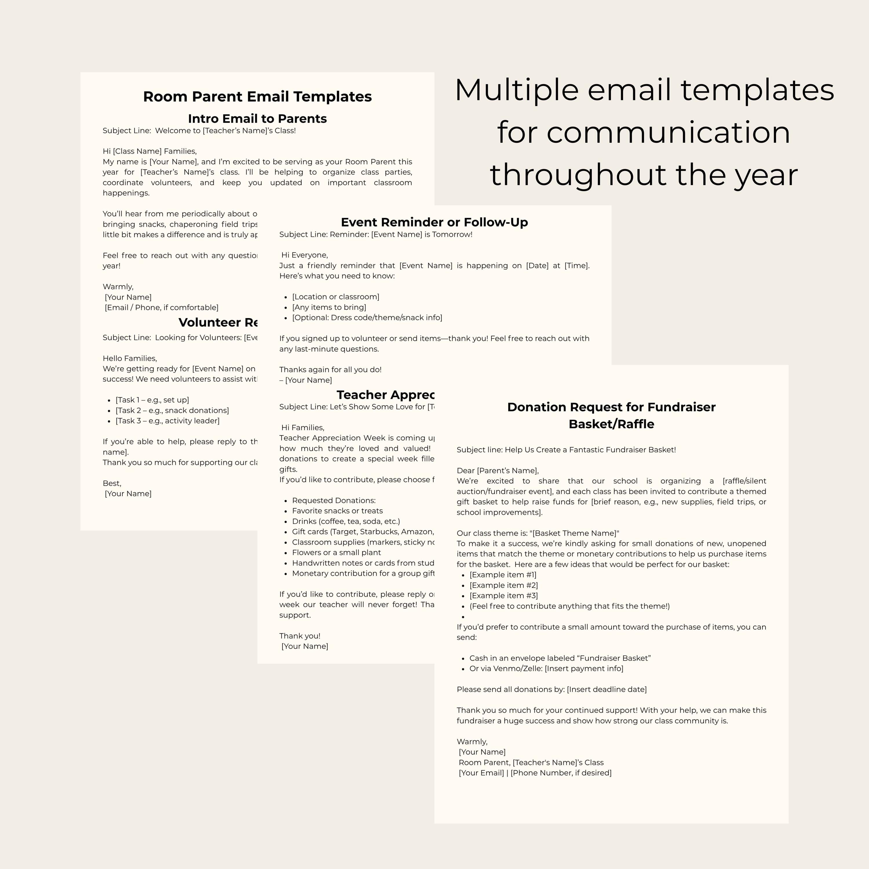 Comprehensive Room Parent Organizer: School Year Planner, Calendar ...
