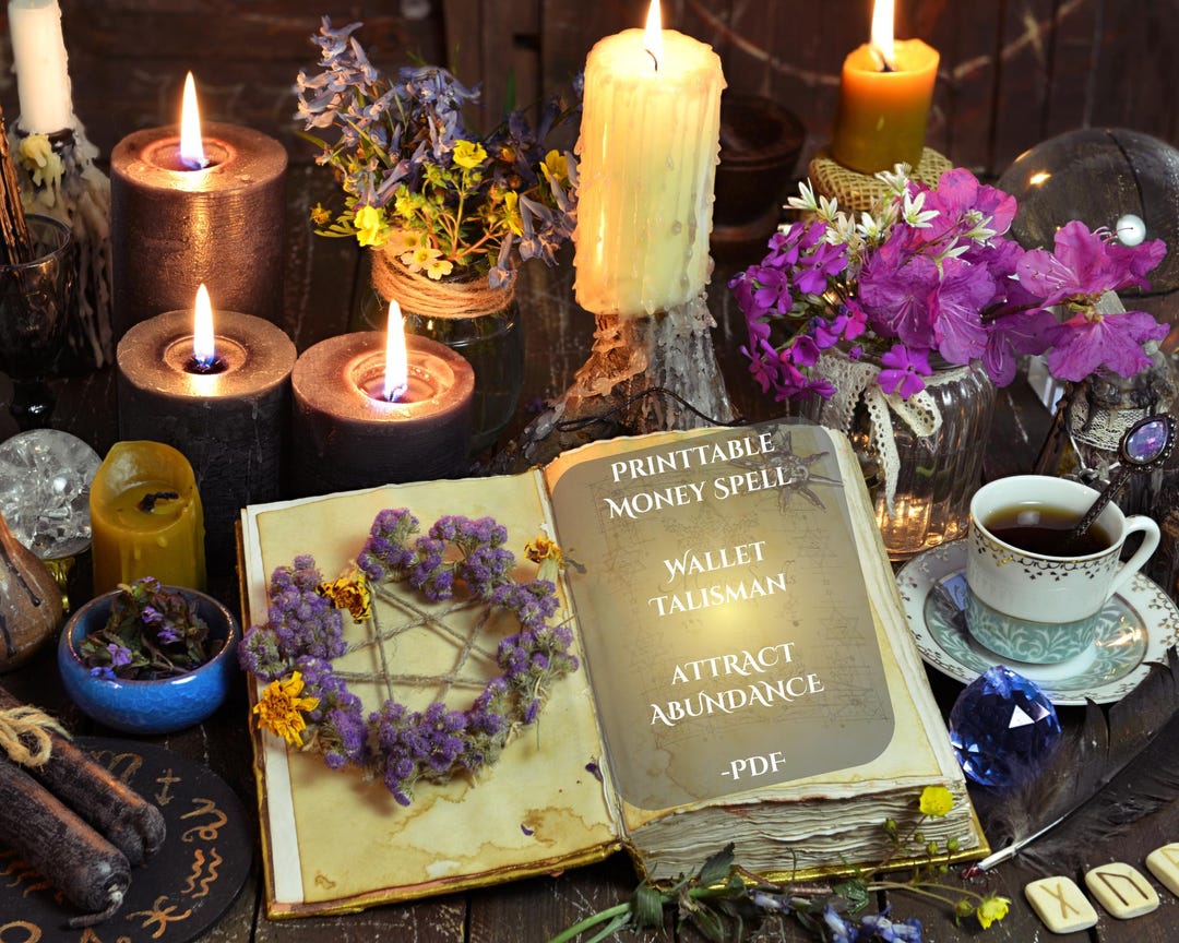 Printable Money Spell for Wallet - Abundance Talisman PDF - Spiritual ...