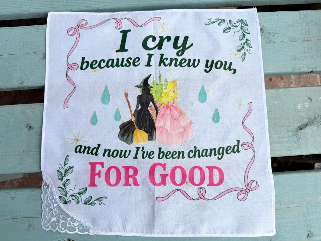 Wicked: for Good Inspired Handkerchief - Etsy