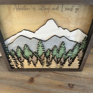 Adventure is Calling Layered Art - Etsy