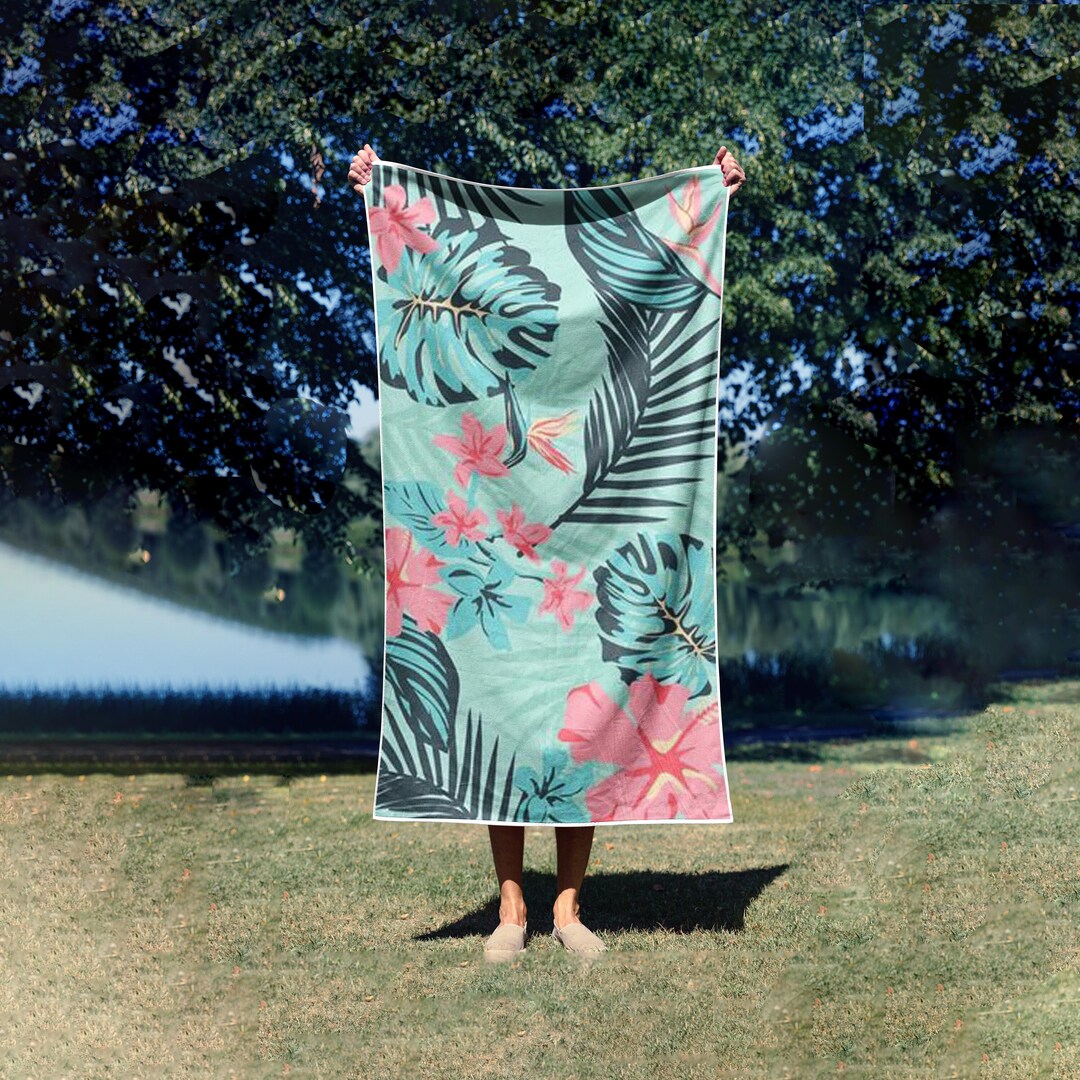 Serviette de plage personnalisée Serviette de bain avec nom - Etsy France