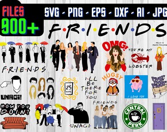 Friends Svg,layered Files,cricut Svg Files,svg Bundle Layered Files ...