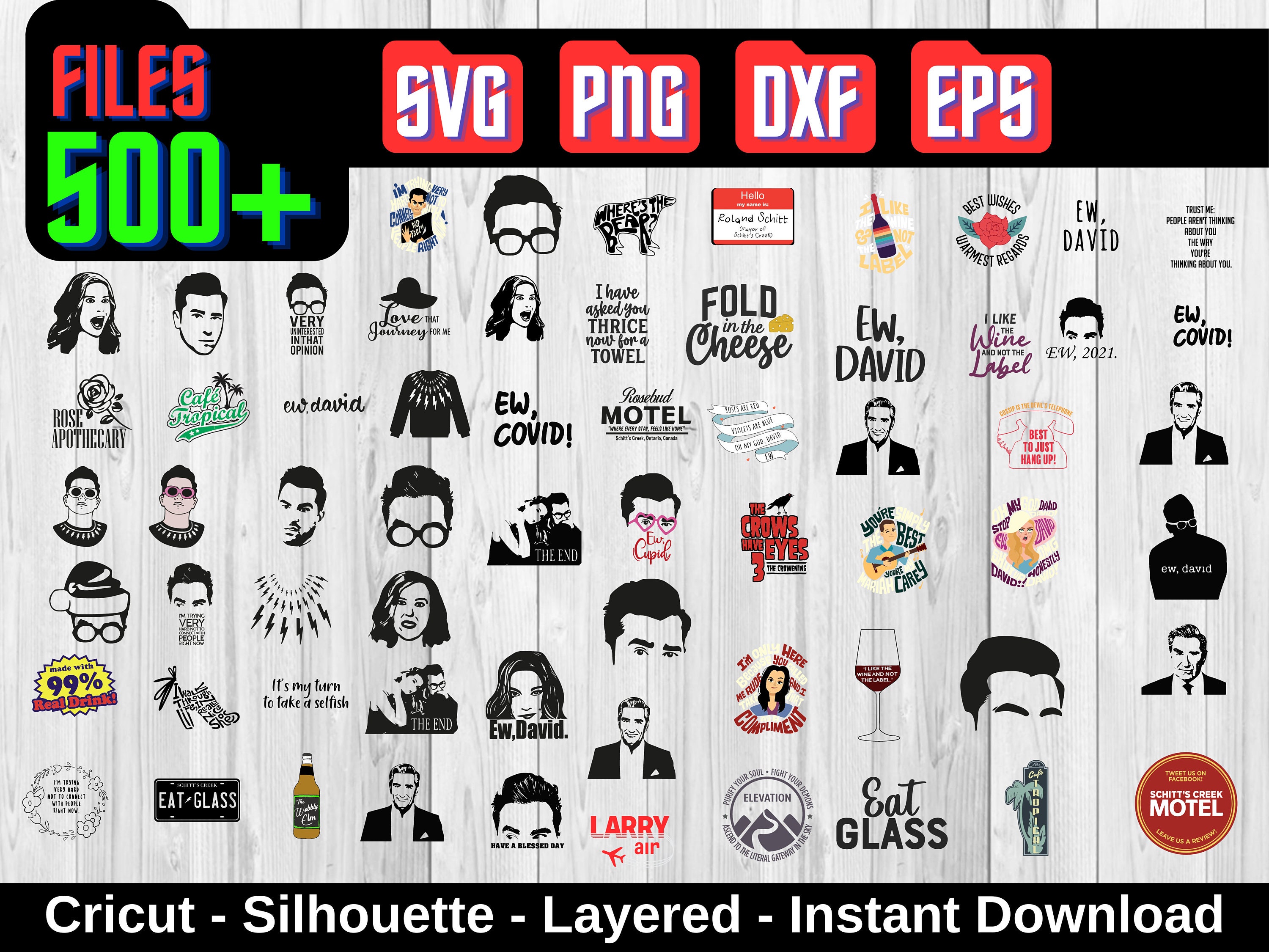 Ew David Svg Bundle Schitts Creek Svg for Cricut Schitts - Etsy UK