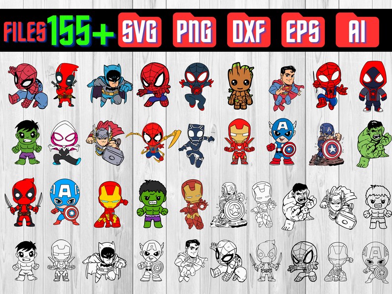 Superhero Svg / Baby Superhero Cricut Vector Bundle / Superhero DIY ...
