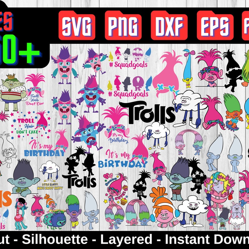 Trolls Svg - Etsy