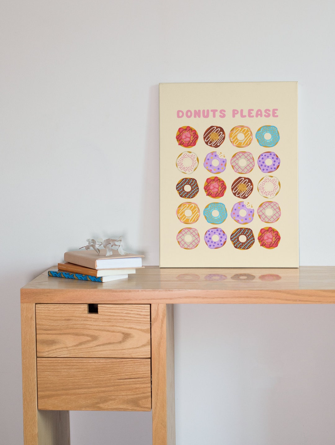 Donuts Print: Trendy Preppy Room Decor (digital Download) - Etsy