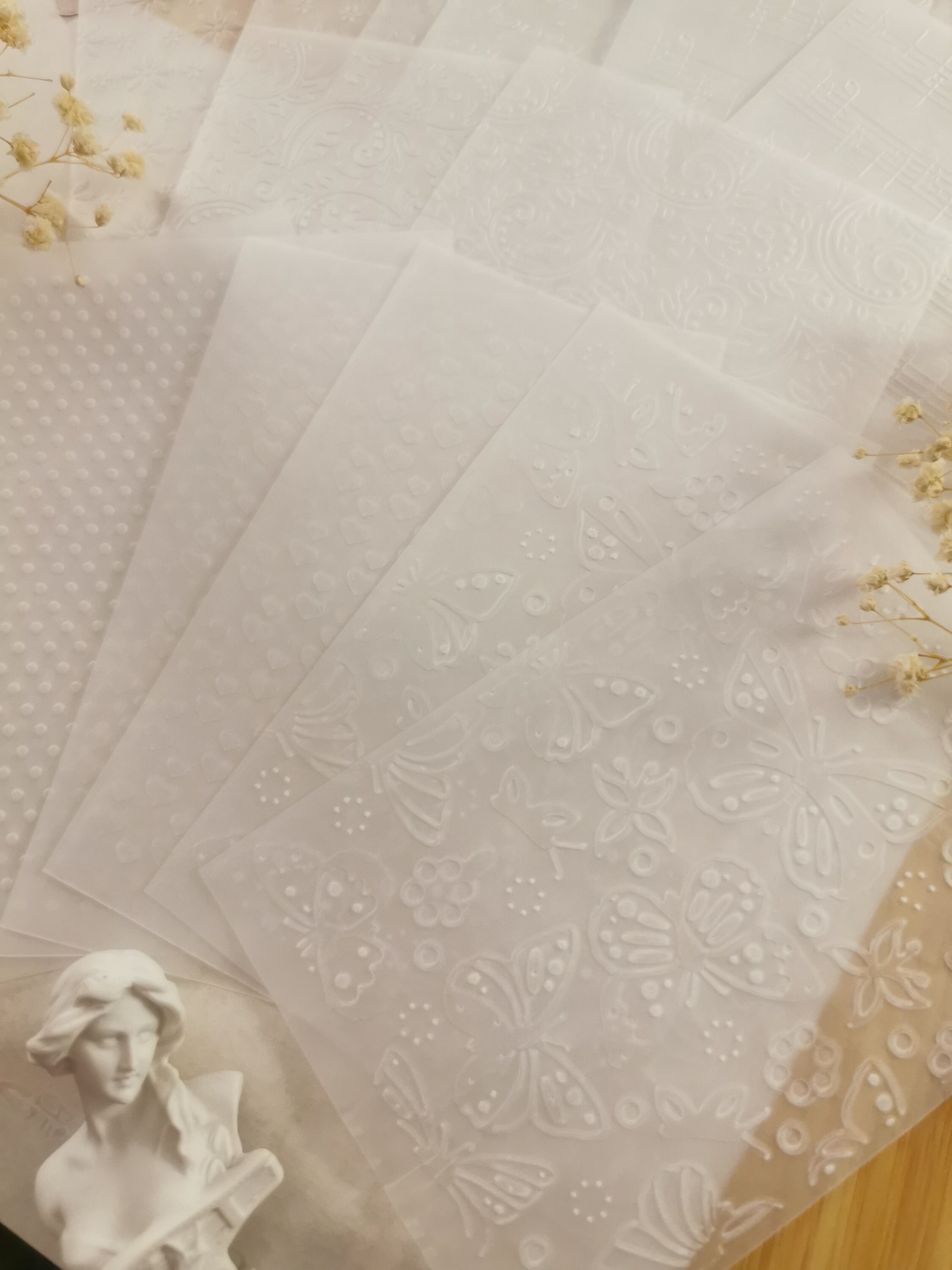 Embossed Vellum Paper 14pcs A6 Scrapbooking Embossed Paper Vellum Paper ...