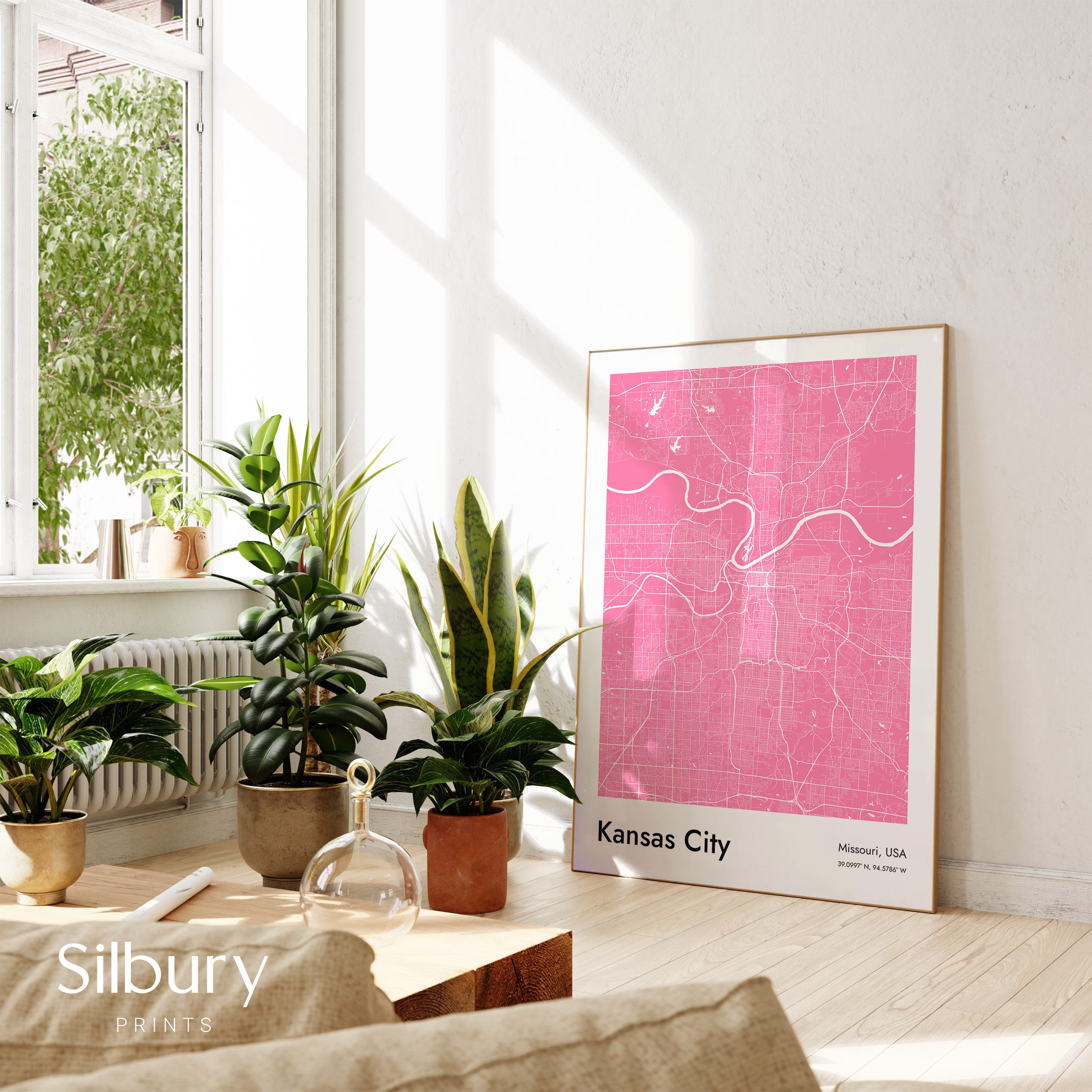 Kansas City Map Print, Kansas Street Map Poster, Map of Kansas City ...