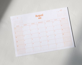 Violet Purple 2023 2024 School Year Printable Monthly Calendar With ...