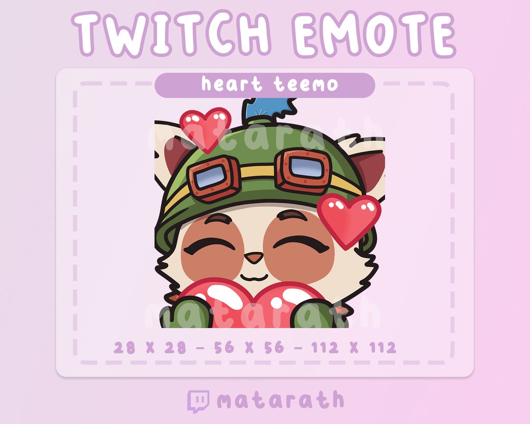 Twitch Emote League of Legends/teemo Emote: Heart Love - Etsy Denmark
