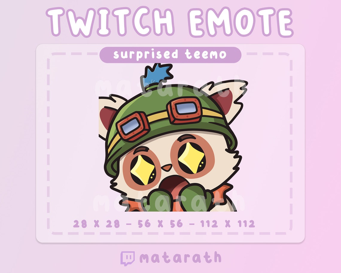 Twitch Emote, League of Legends/teemo Emote: Surprise and Starry-eyed ...