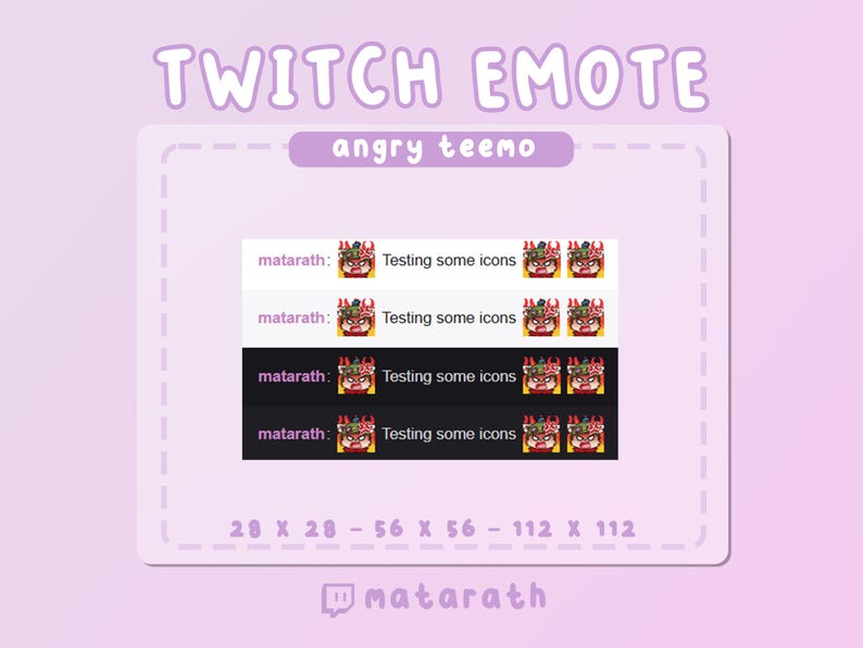 Twitch/discord Emote, League of Legends/teemo Emote: Angry and on Fire ...