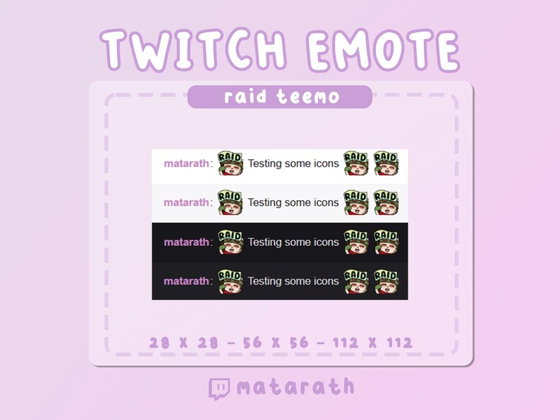 Twitch/discord Emote, League of Legends/teemo Emote: Raid Banner! - Etsy
