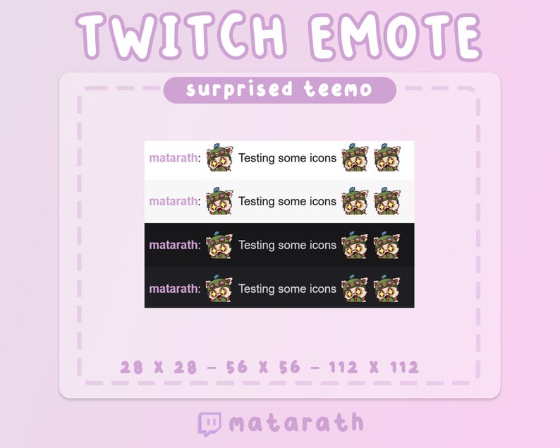 Twitch Emote, League of Legends/teemo Emote: Surprise and Starry-eyed ...