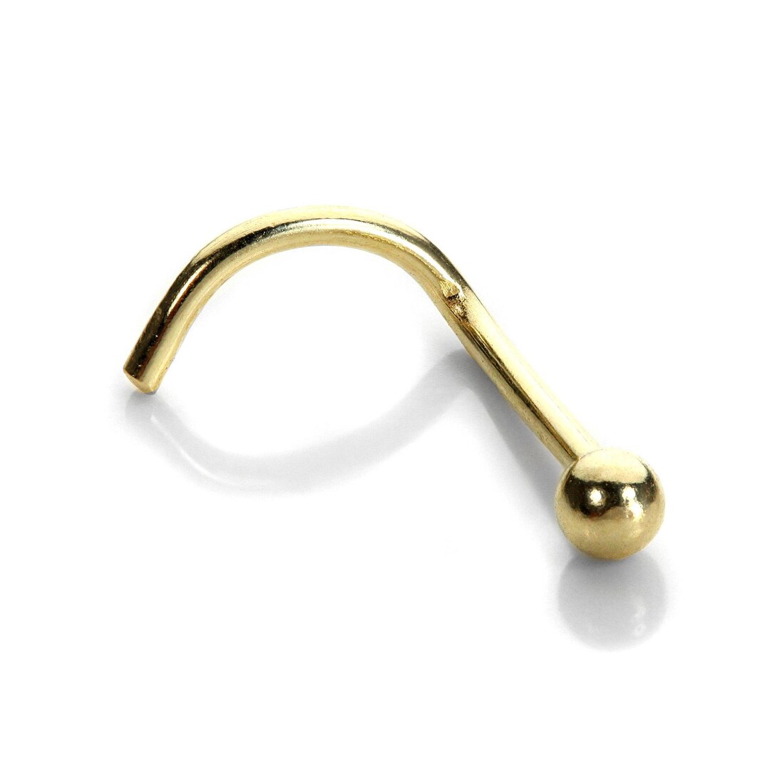 9ct Yellow Gold 2mm Ball Nose Screw - Nose Jewellery for Any Occasion ...