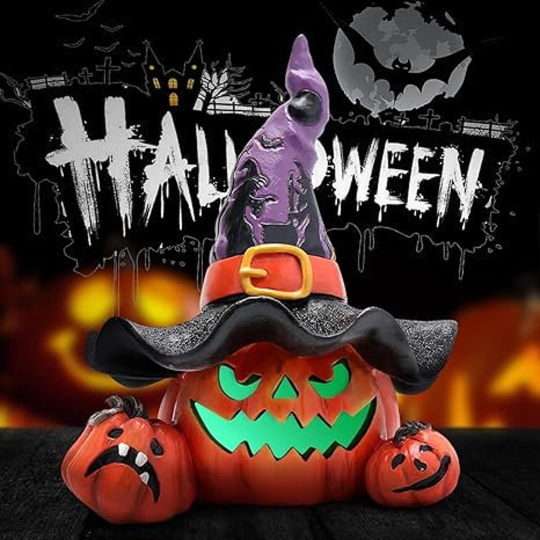 Handmade Halloween Pumpkin Decorations Light Handmade Witch - Etsy