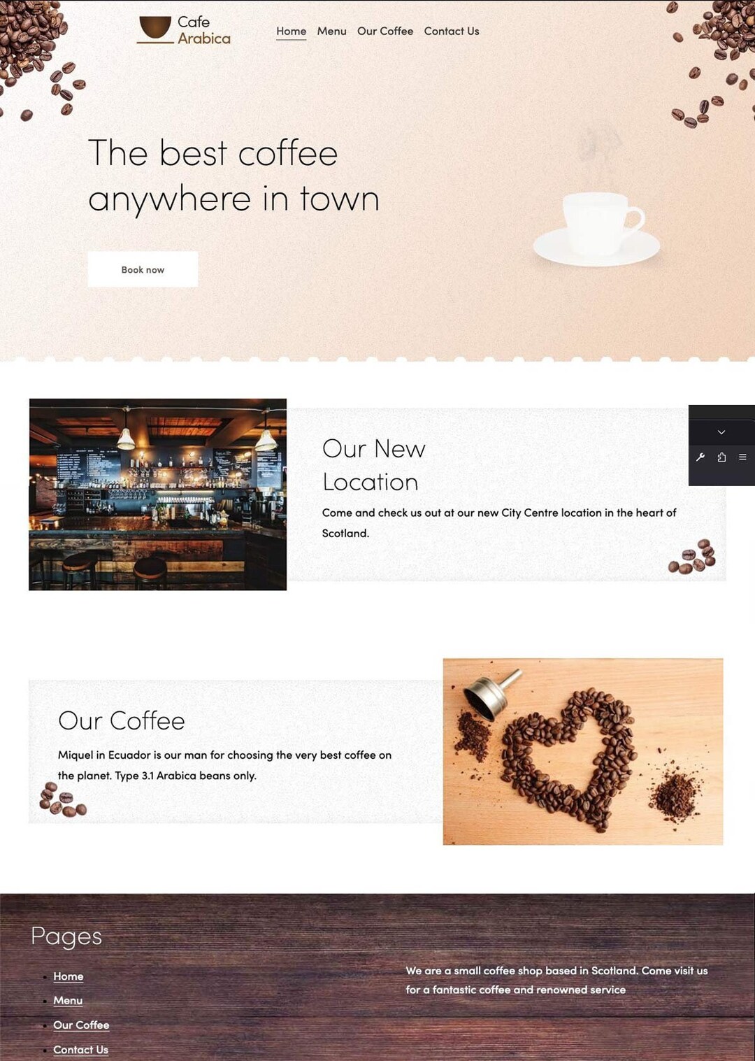 Coffee Shop Squarespace Website Template - Etsy