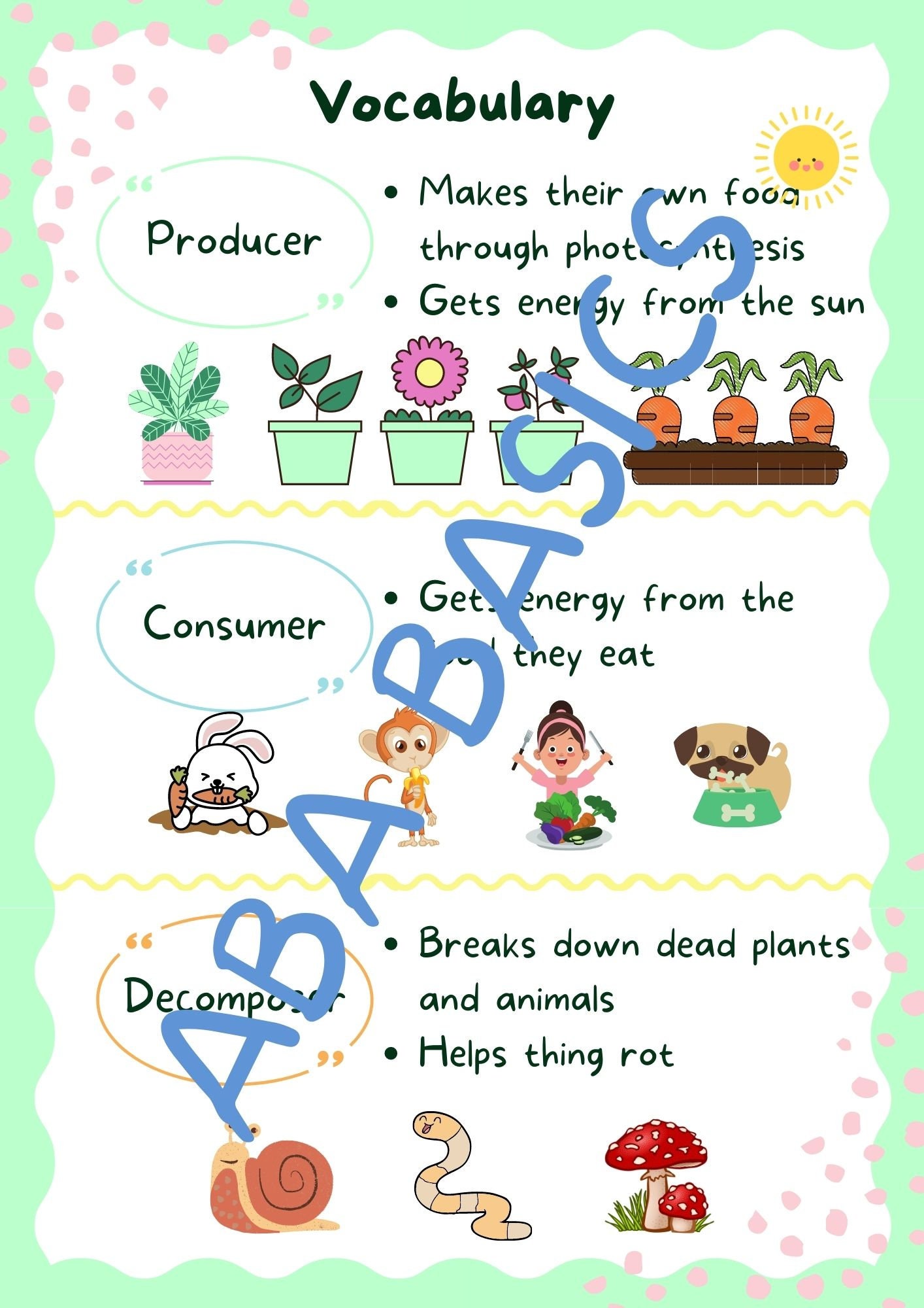 Producers Consumers And Decomposers Worksheet