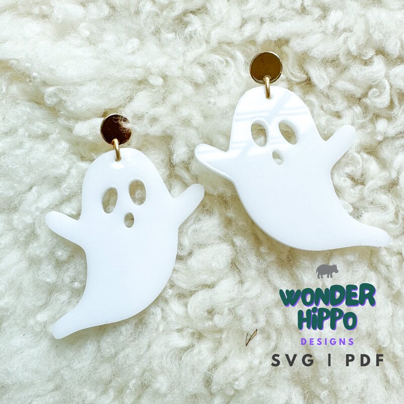 Ghost Earrings - Etsy