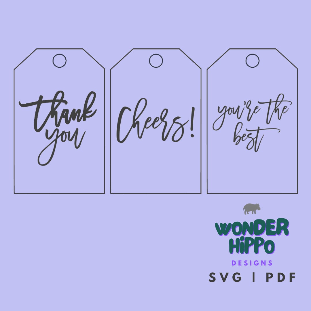 Wine Tags for Laser Cutting or Cricut Set of 3 Wine Tag SVG File Wine ...