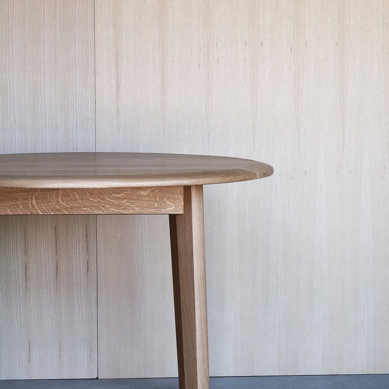 Albert Table // Bespoke Sizes // Mid Century Modern Oak Round Dining ...