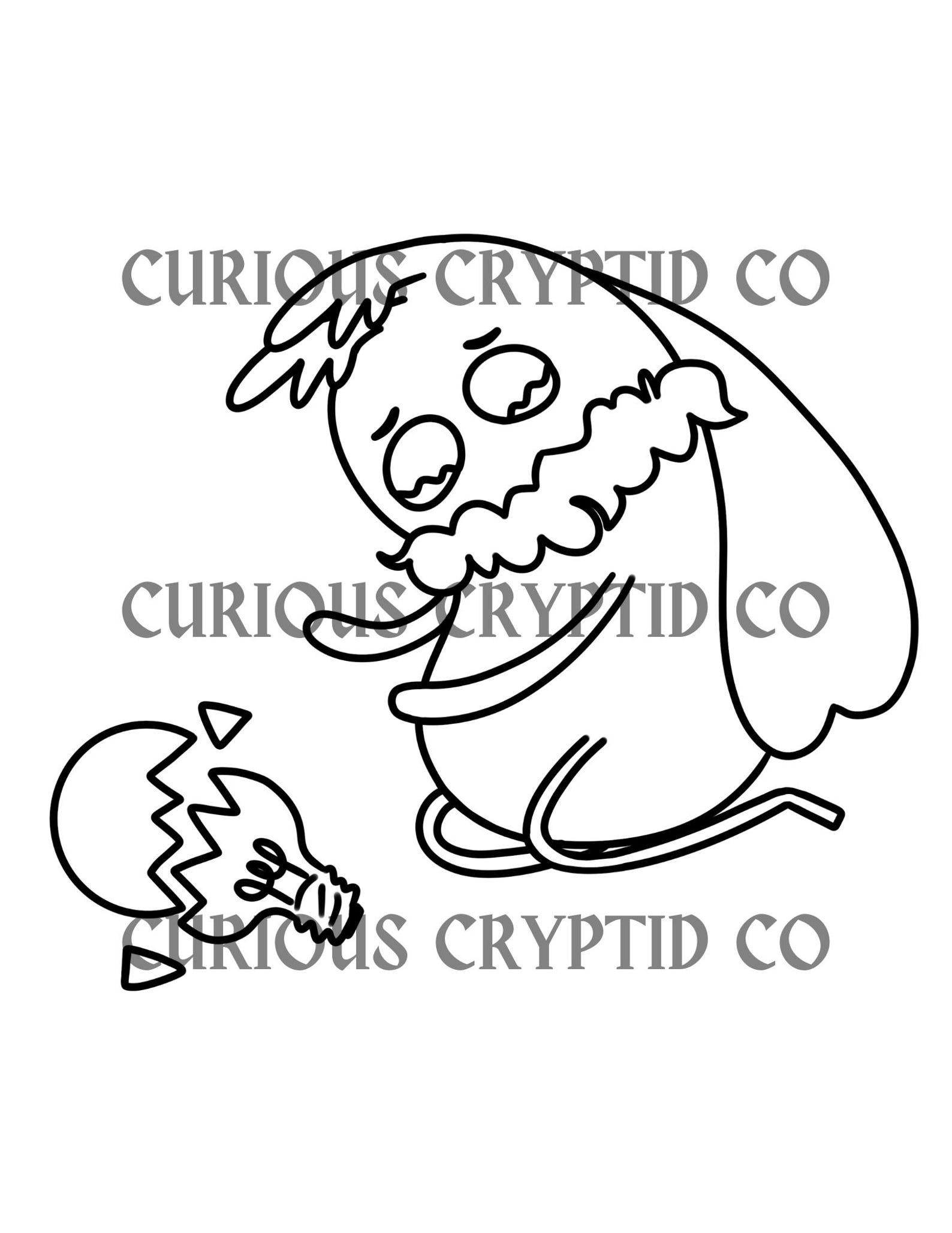 Mothman Coloring Pages - Etsy