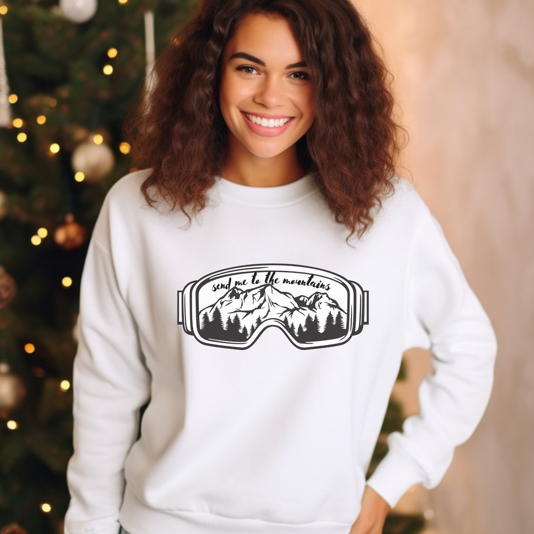 Mountain Skiing Crewneck Sweatshirt | Perfect Crewneck to Hit the ...