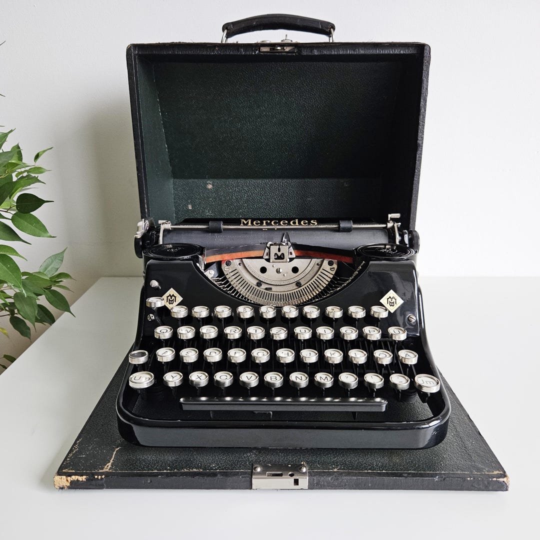 50% OFF Rare Vintage Mercedes Prima Portable Typewriter From the 1930s ...