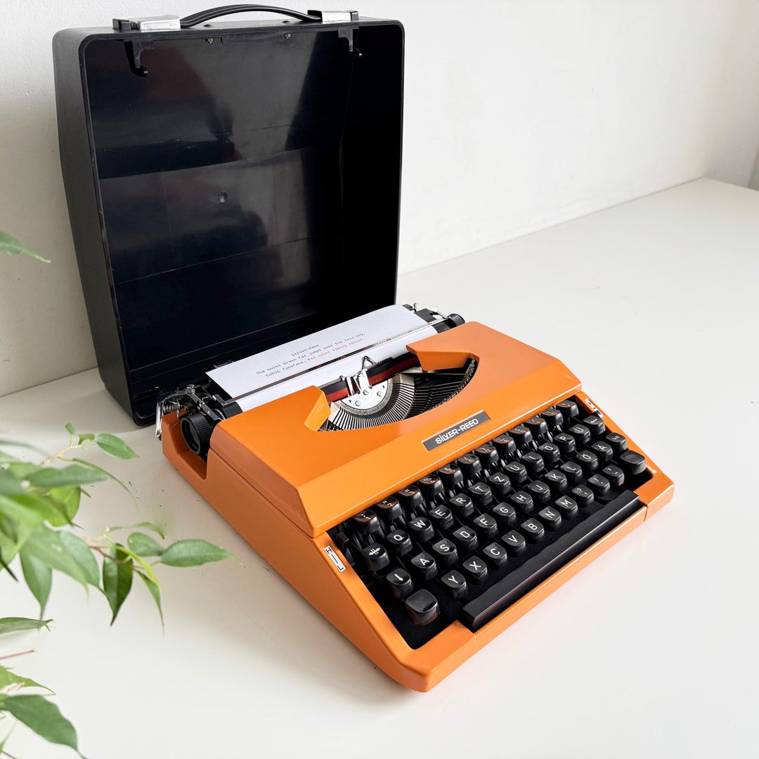 Typewriter Silver-reed From the 1980s, Working, Professionally ...