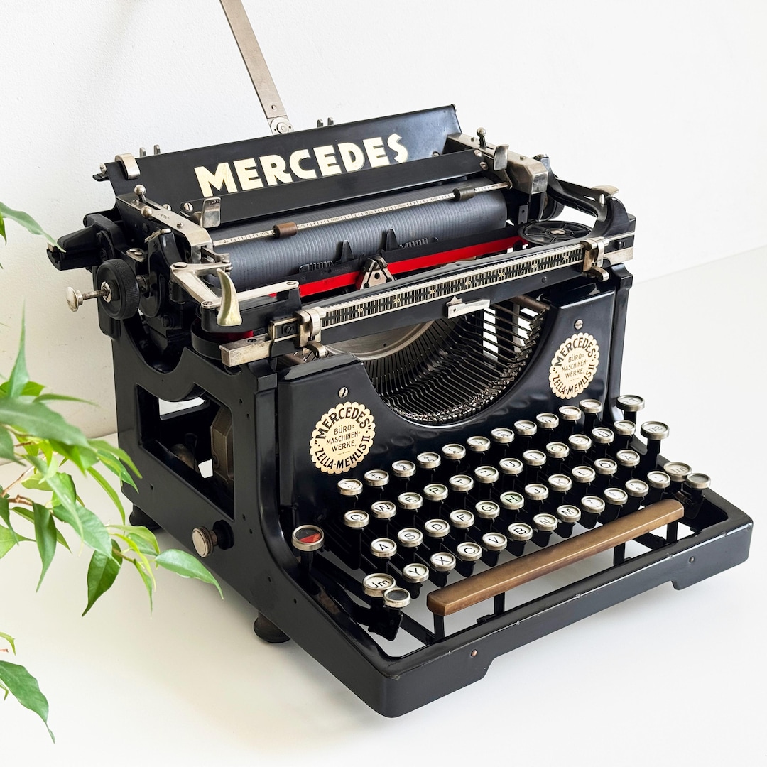 Rare Mercedes Model 4 Typewriter 1920s • Antique German Desktop • Pre ...