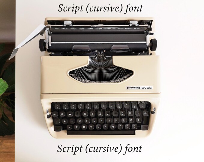 Cursive! 1970's Sky Blue Smith Corona Cougar XL Ultra Portable ...