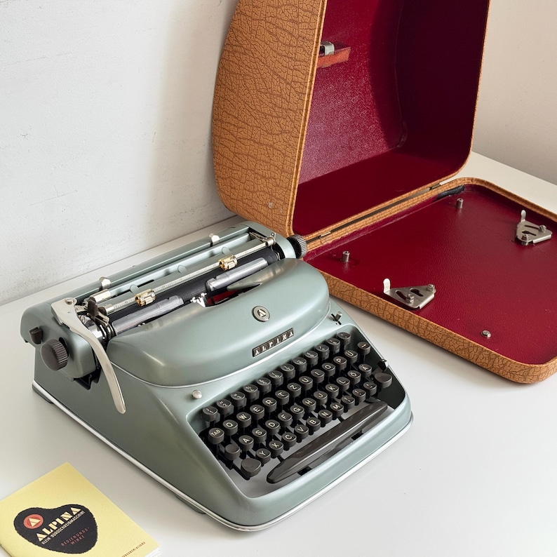 Typewriter Alpina - Portable, Professionally Maintained, 1960s, - Etsy