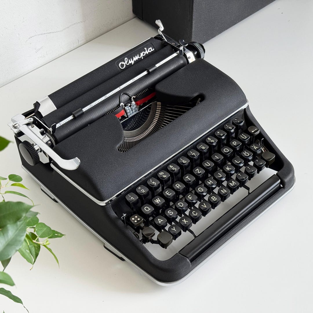 Olympia SM2 Typewriter | 1950s | Rare Original Black | Fully Serviced ...
