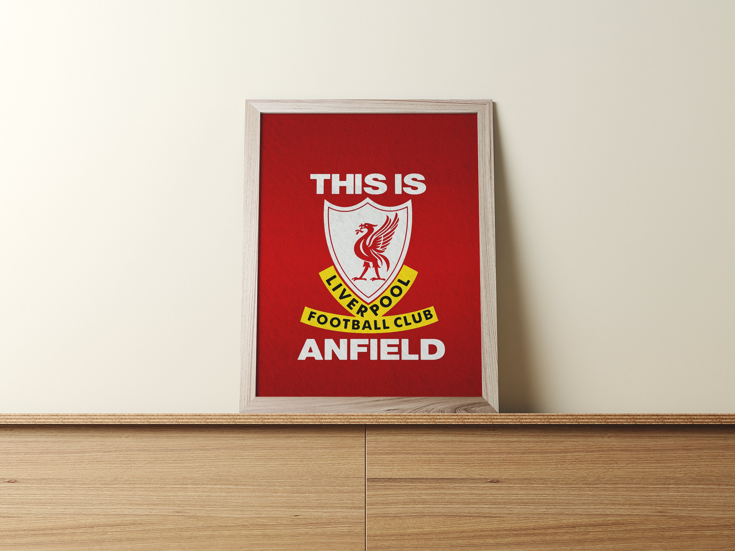 This is Anfield Sign Poster, Liverpool FC Poster, Football Poster Print ...
