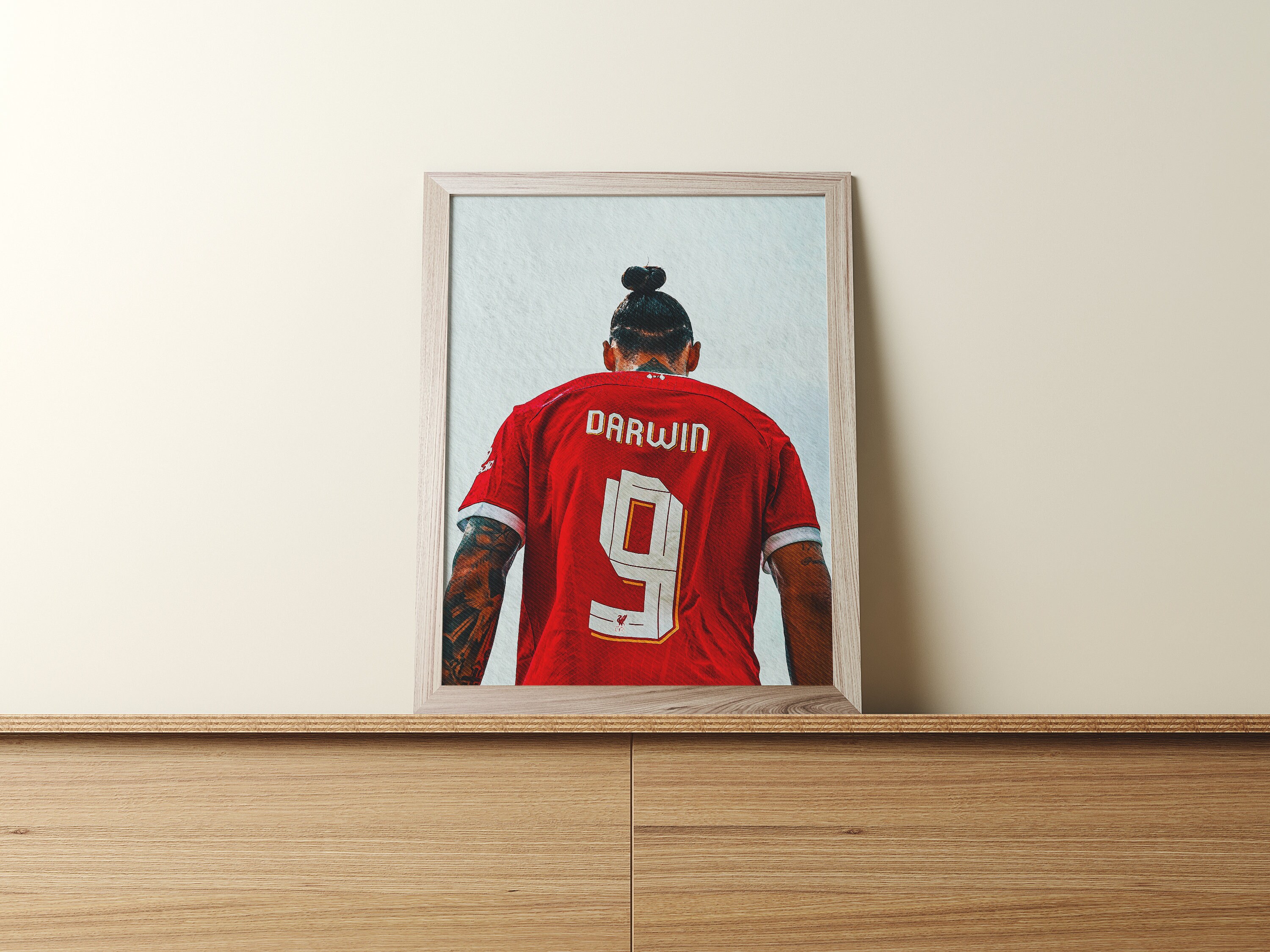 Darwin Nunez Liverpool Poster, Liverpool's New Number 9, Darwin Nunez ...