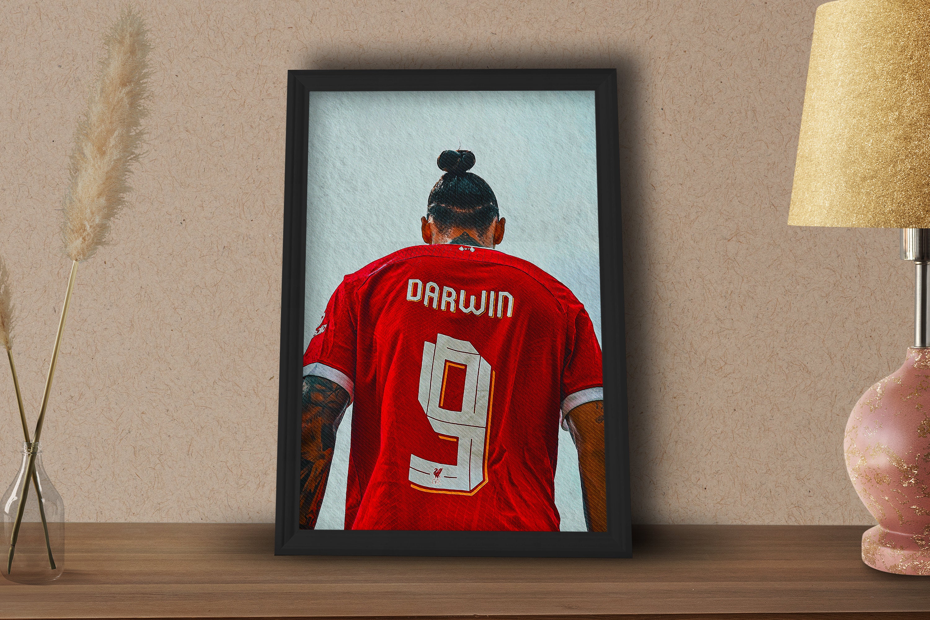 Darwin Nunez Liverpool Poster, Liverpool's New Number 9, Darwin Nunez ...