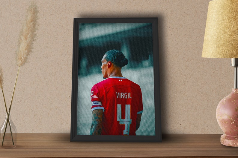 Virgil Van Dijk Liverpool Poster, Liverpool's New Skipper, Virgil Van ...