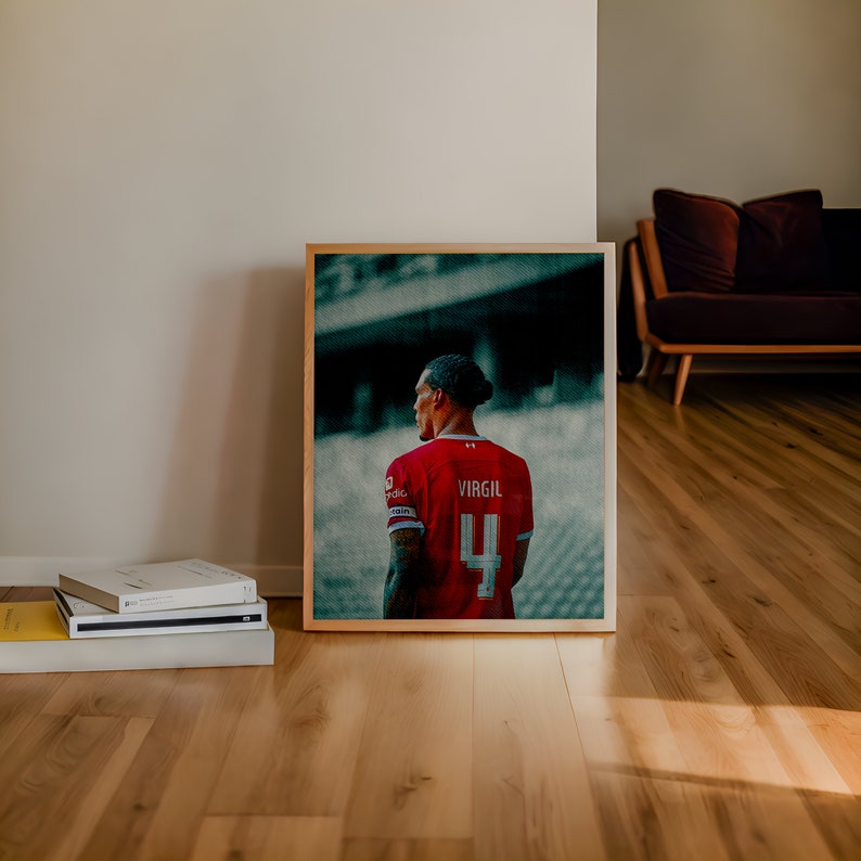 Virgil Van Dijk Liverpool Poster, Liverpool's New Skipper, Virgil Van ...