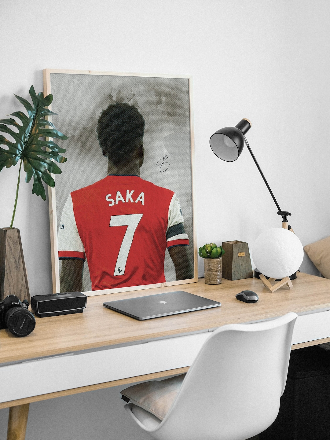 Bukayo Saka Arsenal Poster, Arsenal Number 7, Bukayo Saka Print ...