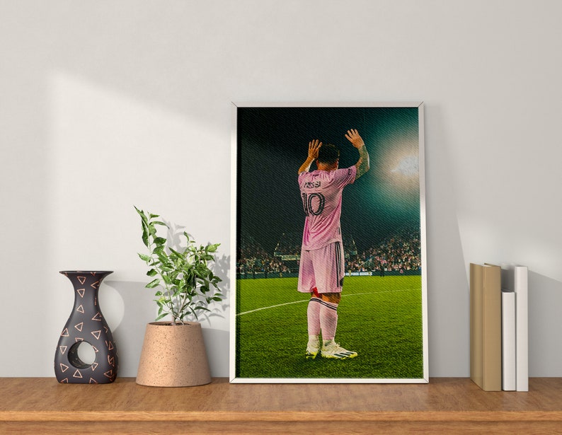 Lionel Messi Inter Miami CF Poster, Lionel Messi Print, Lionel Messi ...