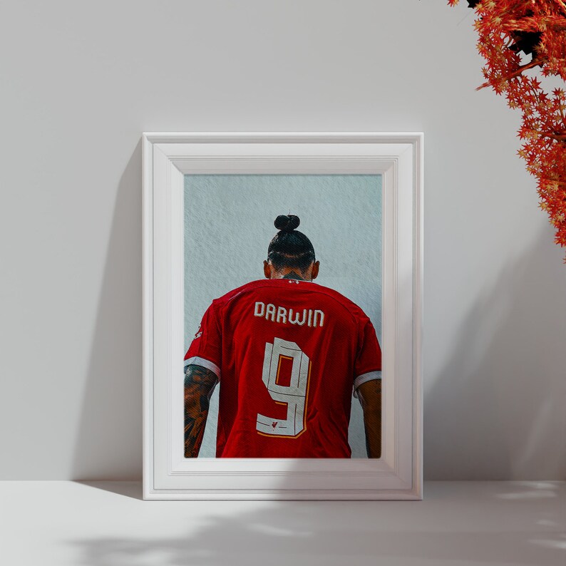 Darwin Nunez Liverpool Poster, Liverpool's New Number 9, Darwin Nunez ...