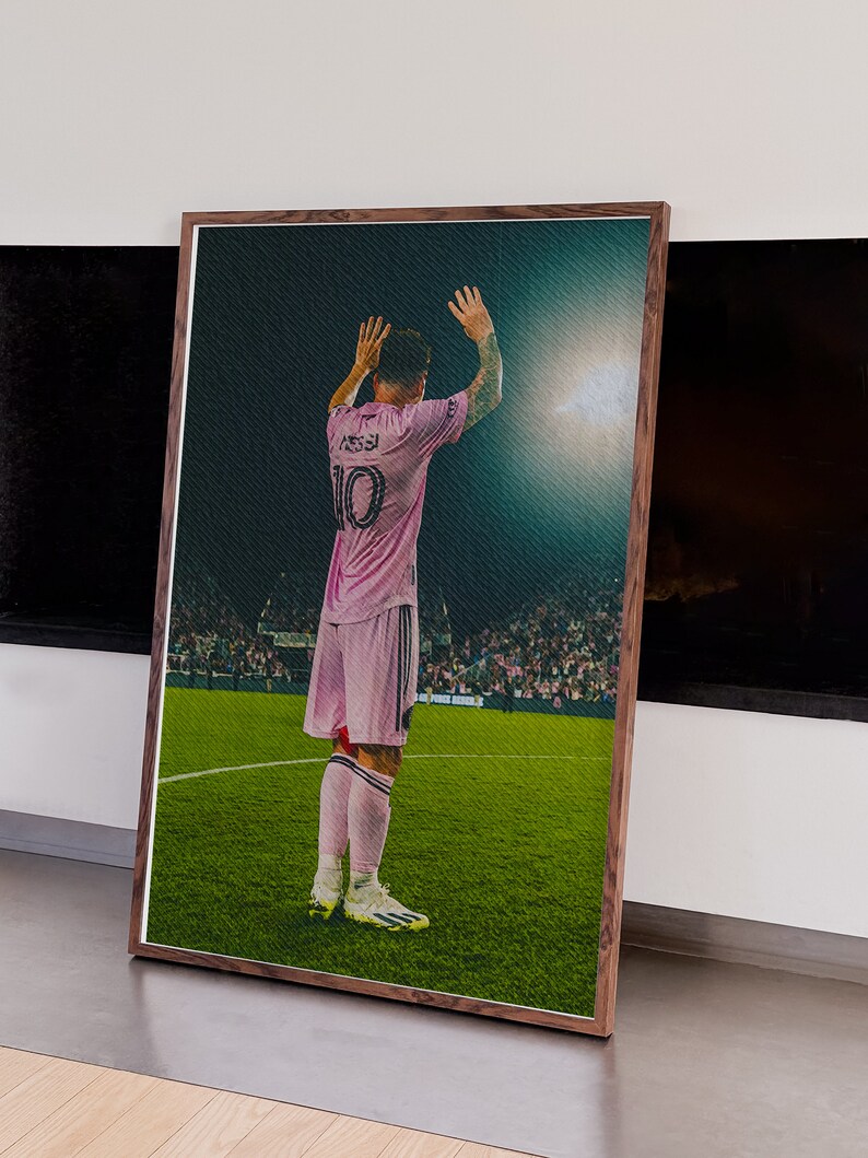 Lionel Messi Inter Miami CF Poster, Lionel Messi Print, Lionel Messi ...