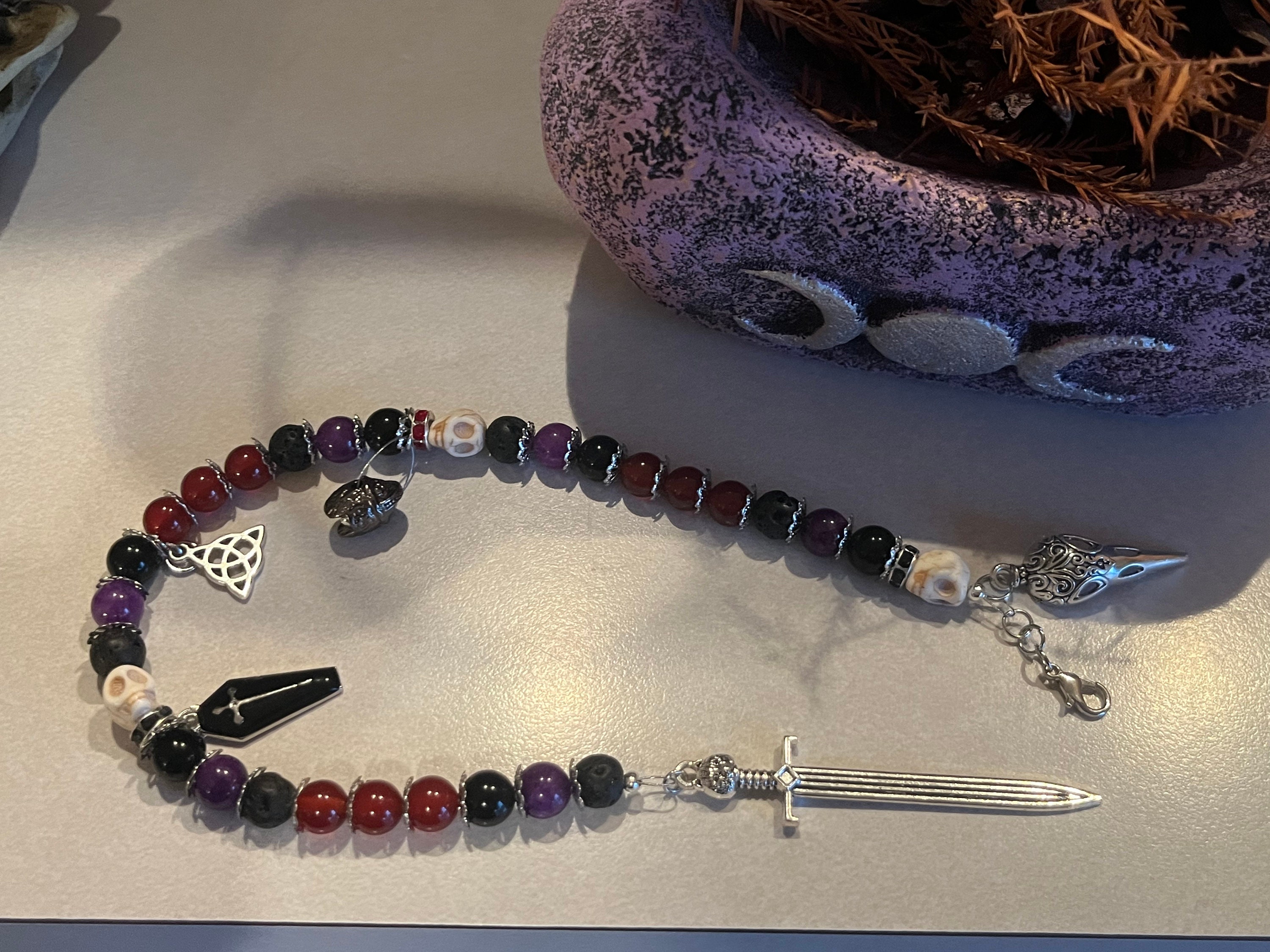 The Morrigan Prayer Beads - Etsy