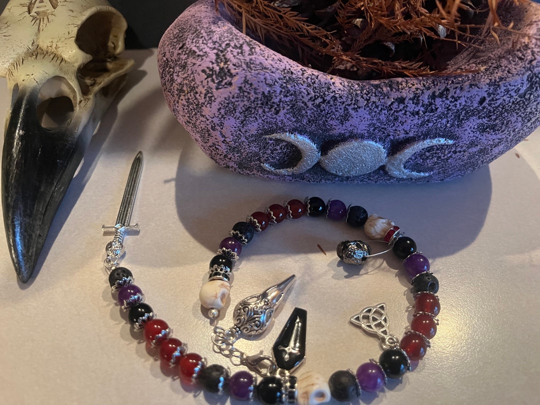 The Morrigan Prayer Beads - Etsy
