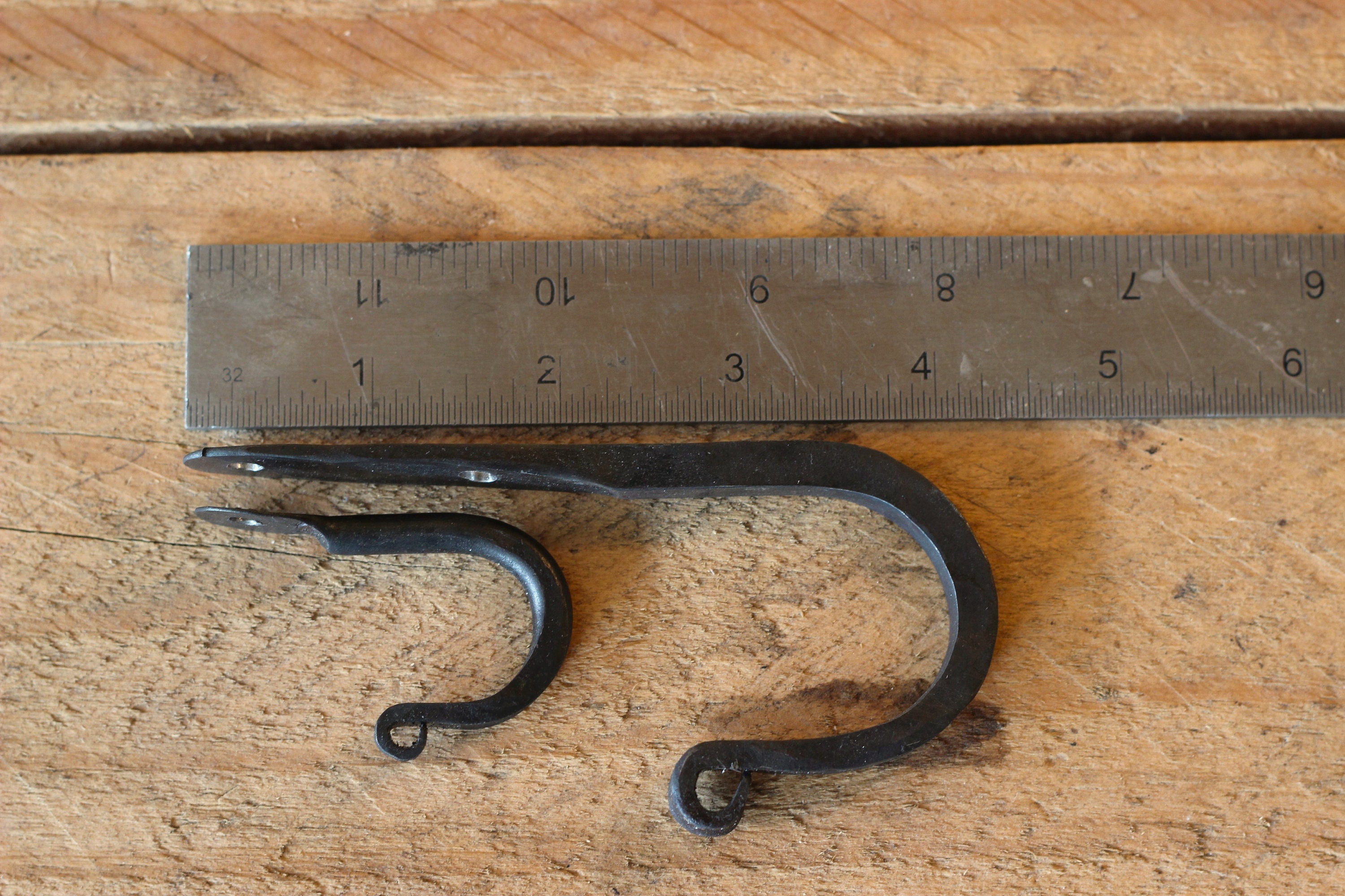 J-hook small Hand Forged - Etsy