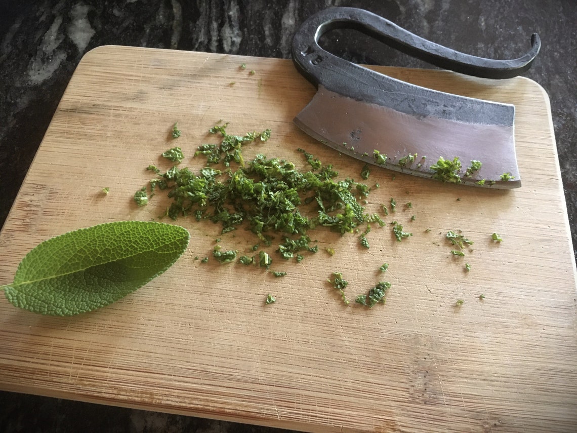 Herb/garlic Chopper Hand Forged - Etsy