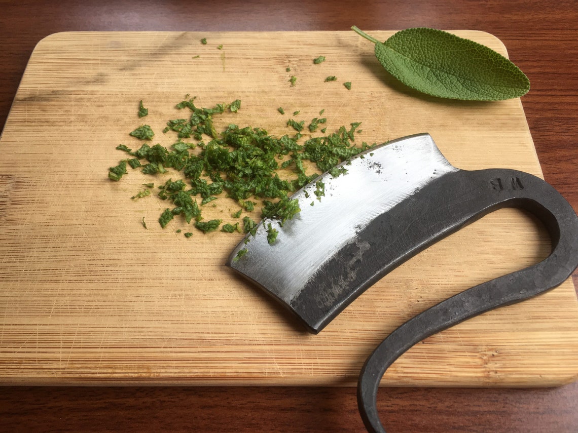 Herb/garlic Chopper Hand Forged - Etsy