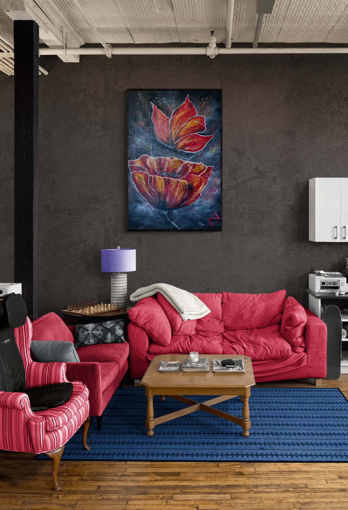 The Song of the Soul - Interesting Canvas Acrylic Painting 70x100cm - Etsy